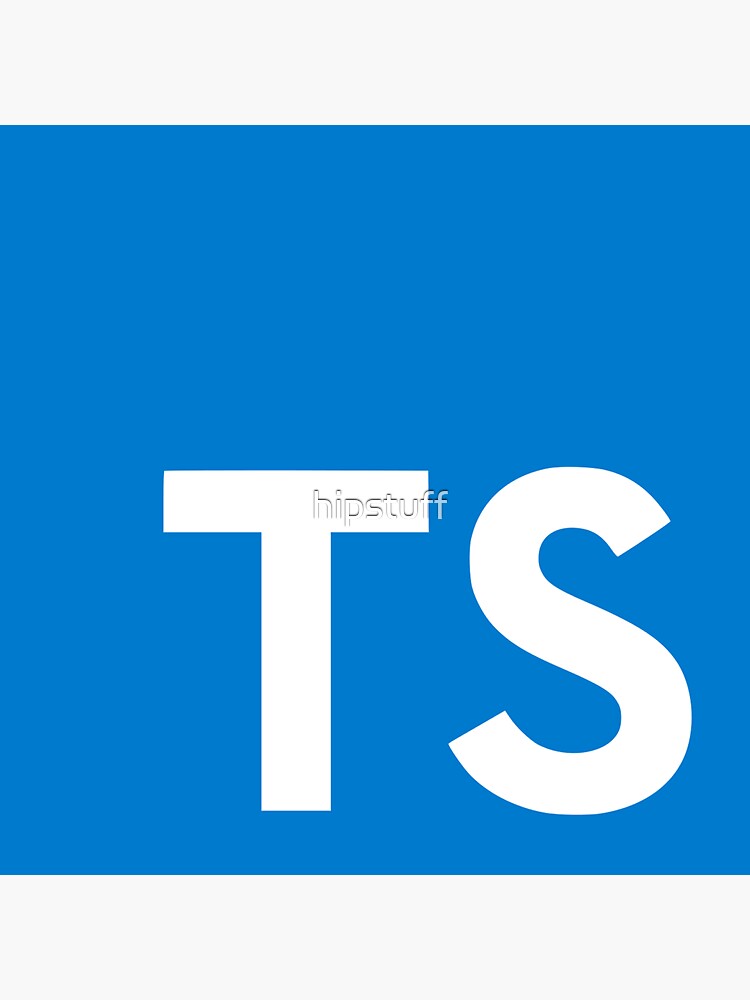 "TypeScript" Sticker by hipstuff | Redbubble