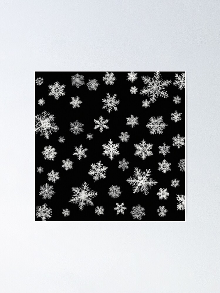 "Snowflakes" Poster for Sale by OKAYphotoshop | Redbubble