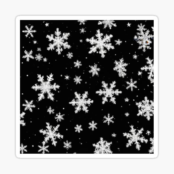 "Snowflakes" Sticker for Sale by OKAYphotoshop | Redbubble