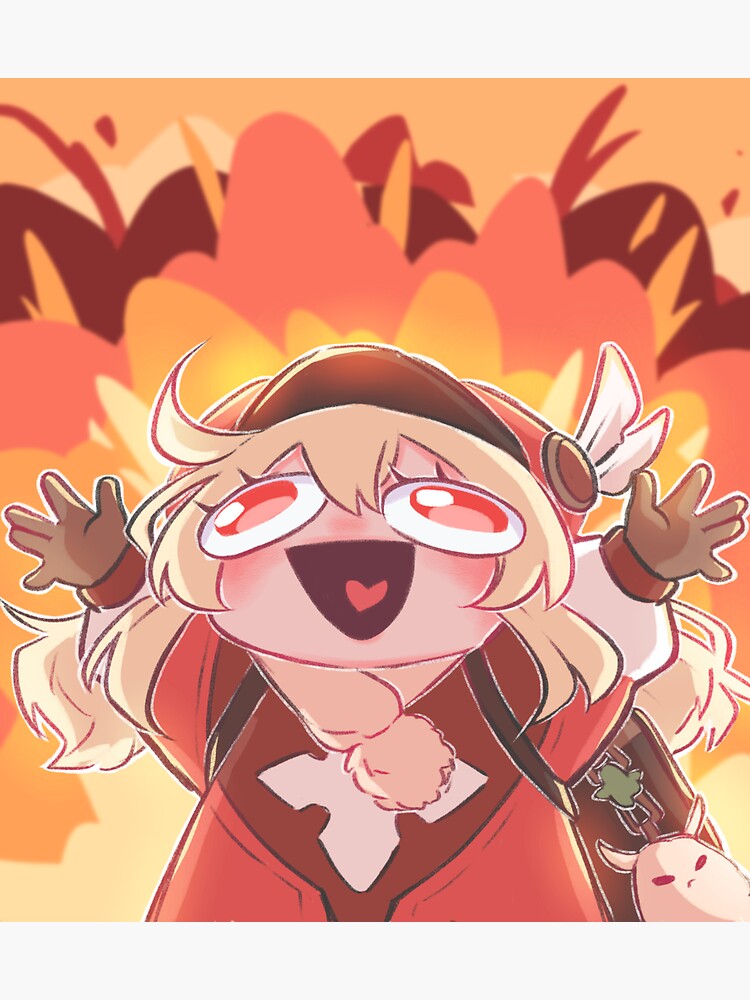 "Klee Explosion" Sticker for Sale by terunoshita | Redbubble