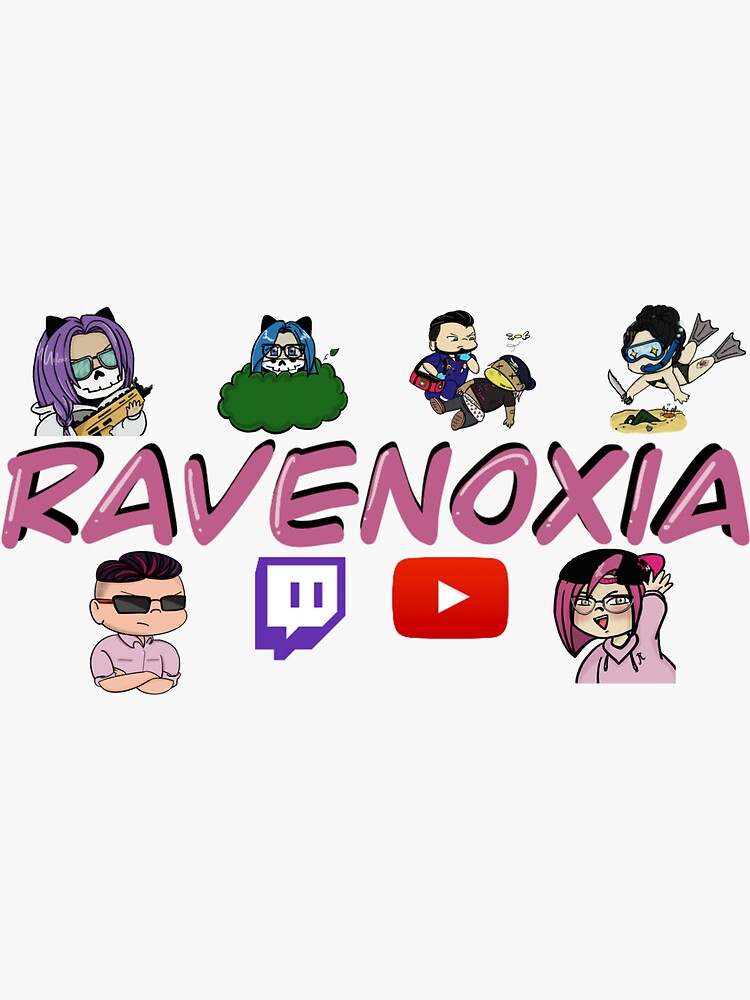 "Raven Friends Logo" Sticker for Sale by Ravenox | Redbubble