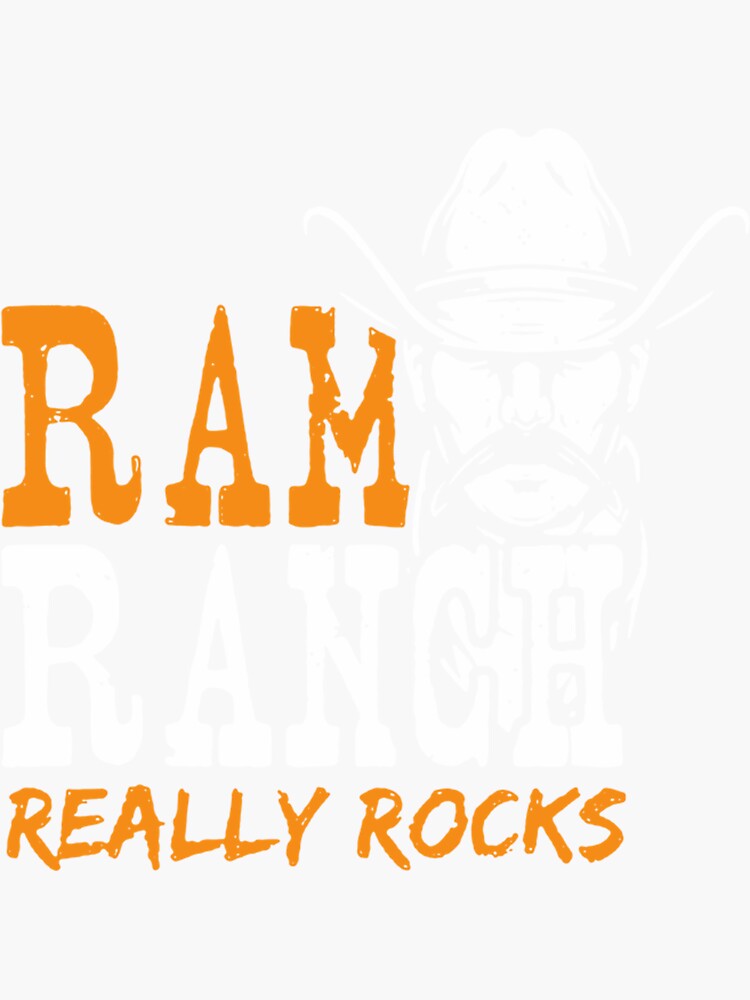 "ram rancher ram ranch grant macdonald" Sticker for Sale by NashKulass ...