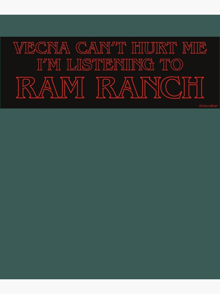 "Stranger Things Ram Ranch Vecna Protection" Poster for Sale by ...