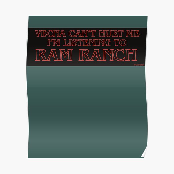 "Stranger Things Ram Ranch Vecna Protection" Poster for Sale by ...