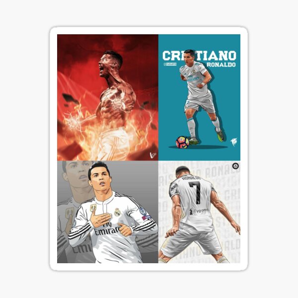 "Cristiano Ronaldo " Sticker for Sale by ZAAAP | Redbubble