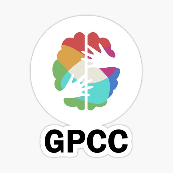 "GPCC Vertical Logo Black Text" Sticker for Sale by gpcc | Redbubble