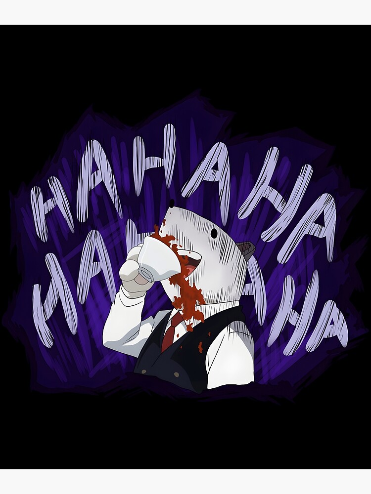 Principal Nezu Laughing Sticker Poster For Sale By Heisigjii Redbubble