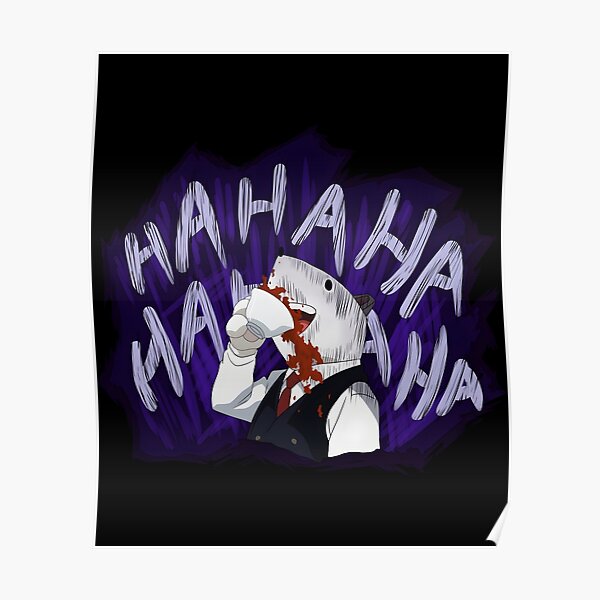 "Principal Nezu Laughing Sticker" Poster for Sale by heisigjii | Redbubble