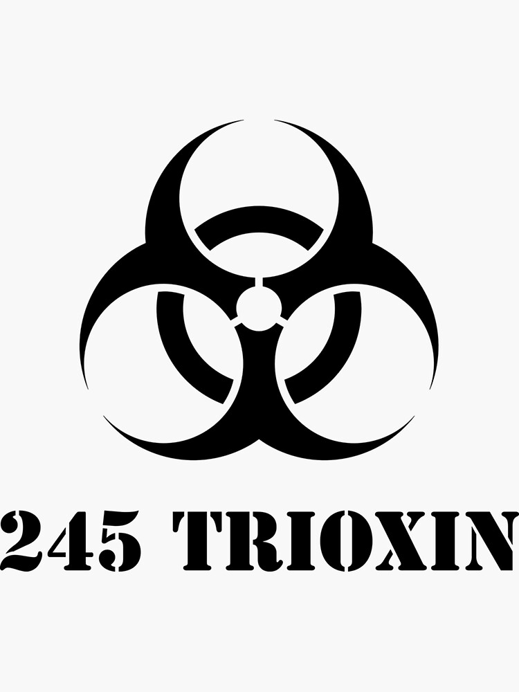 "245 Trioxin Zombie Biohazard Sticker" Sticker for Sale by nataliazqra ...