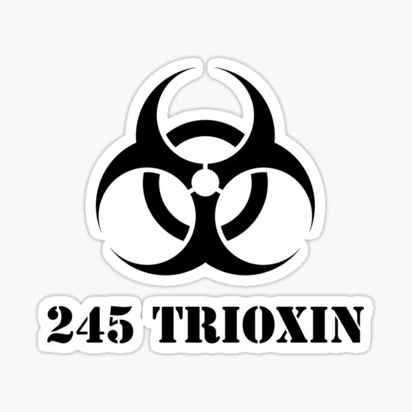 "245 Trioxin Zombie Biohazard Sticker" Sticker for Sale by nataliazqra ...