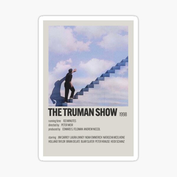"The Truman Show Alternative Minimalist Movie/Show Poster" Sticker for ...