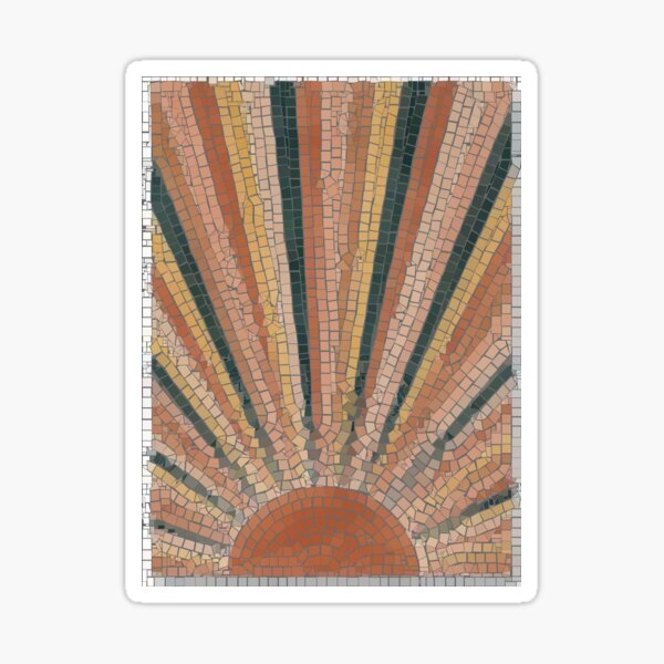 "sunrays mosaic" Sticker for Sale by graffica | Redbubble