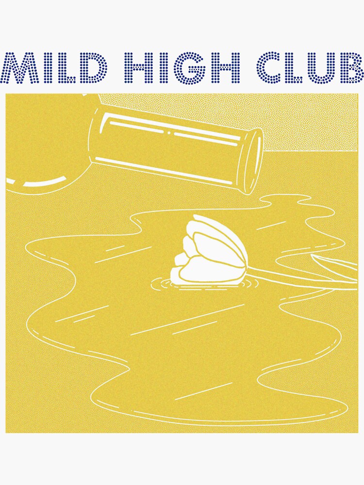 "Mild High Club Timeline (Beard Wives Denim Edition) Sticker" Sticker ...