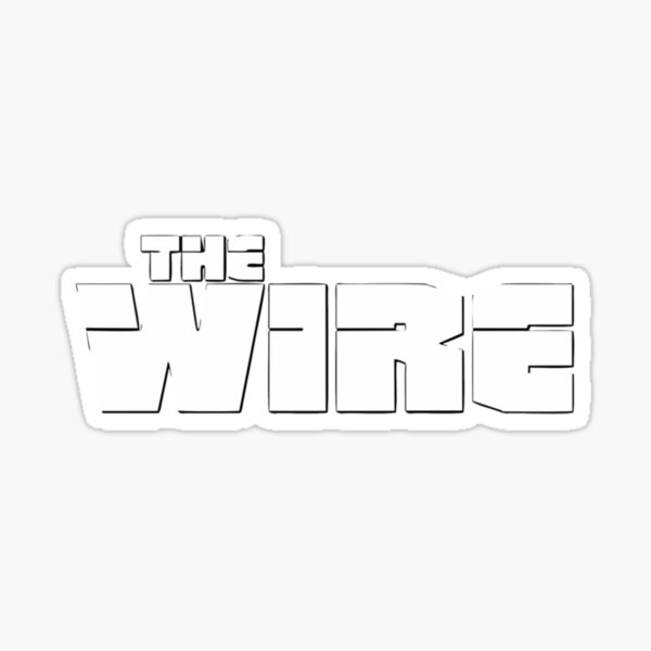 "The Wire Logo Merchandise " Sticker for Sale by neharicoxixor | Redbubble