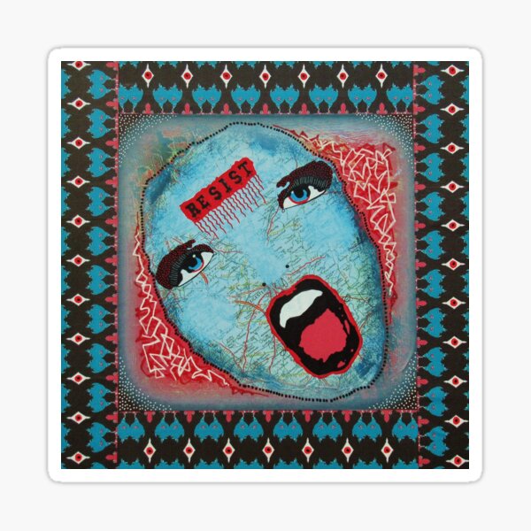 "RESIST Series - Feminist Art" Sticker for Sale by Bea-Roberts-Art ...