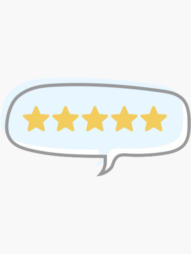 "Five Star Rating " Sticker for Sale by TheMarsEdit | Redbubble
