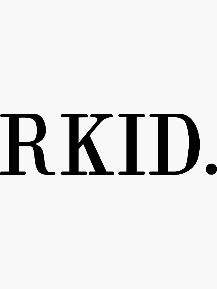 "rkid" Sticker by bananaha | Redbubble