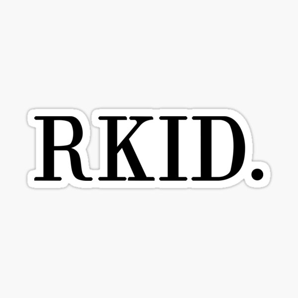 "rkid" Sticker by bananaha | Redbubble