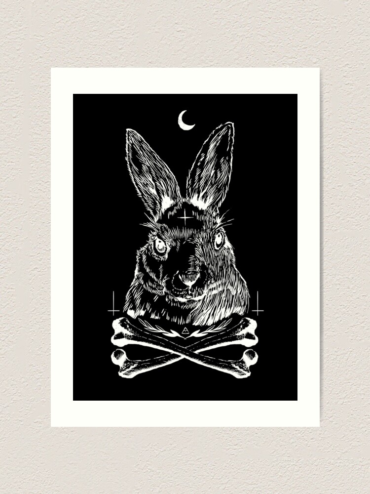 Prints Digital Prints Dark artwork of a Hare. Art & Collectibles etna ...