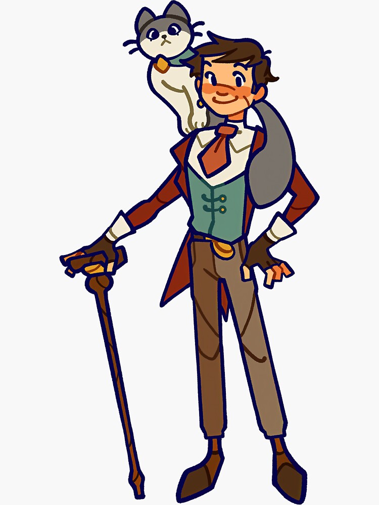 "goodtimeswithscar cute cat" Sticker for Sale by sarahhpqdo | Redbubble