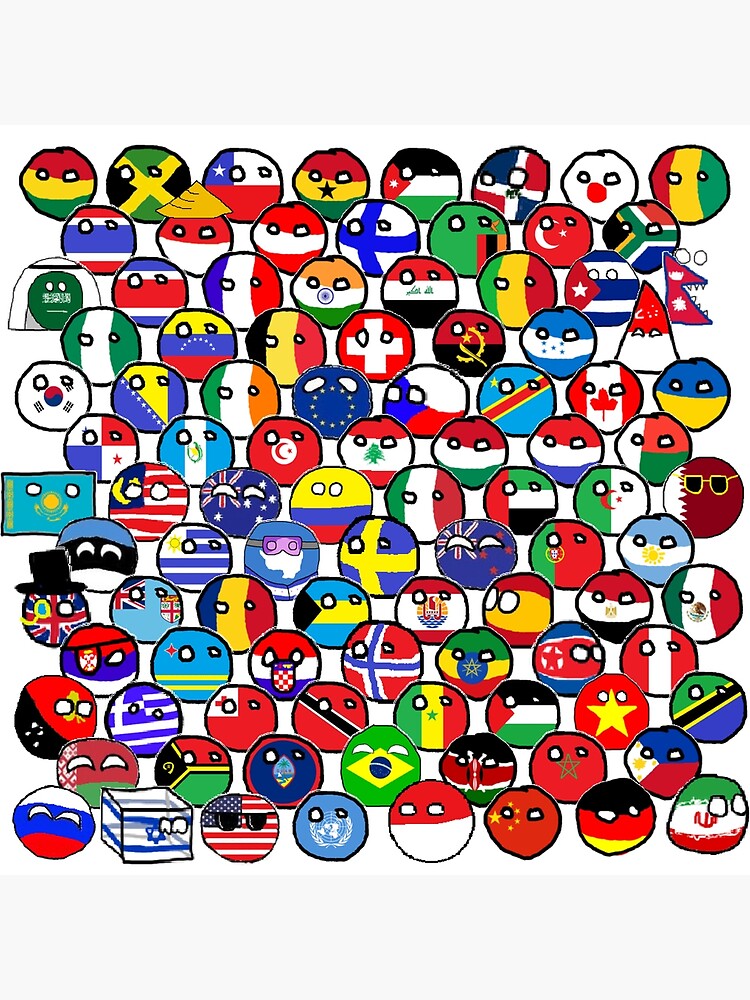 "Countryballs pack " Poster for Sale by USAPRIDE22 | Redbubble
