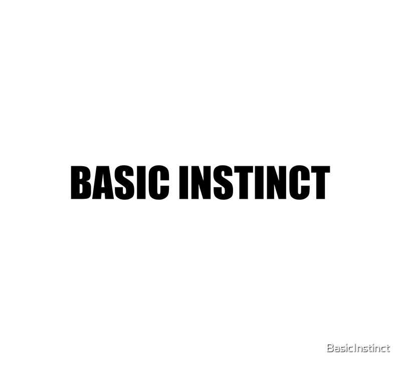"Basic Instinct Logo" by BasicInstinct | Redbubble