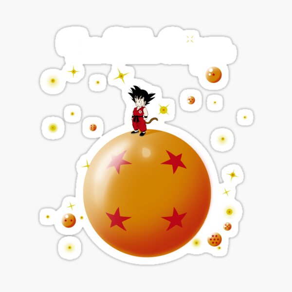 "Kid Goku The Little Saiyan" Sticker for Sale by CharlesMulder | Redbubble