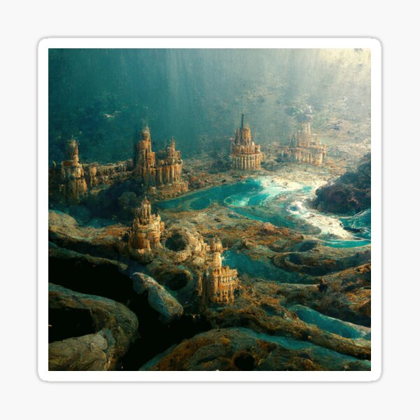 "Atlantis, the Water City" Sticker for Sale by TheSoulsWisdom | Redbubble