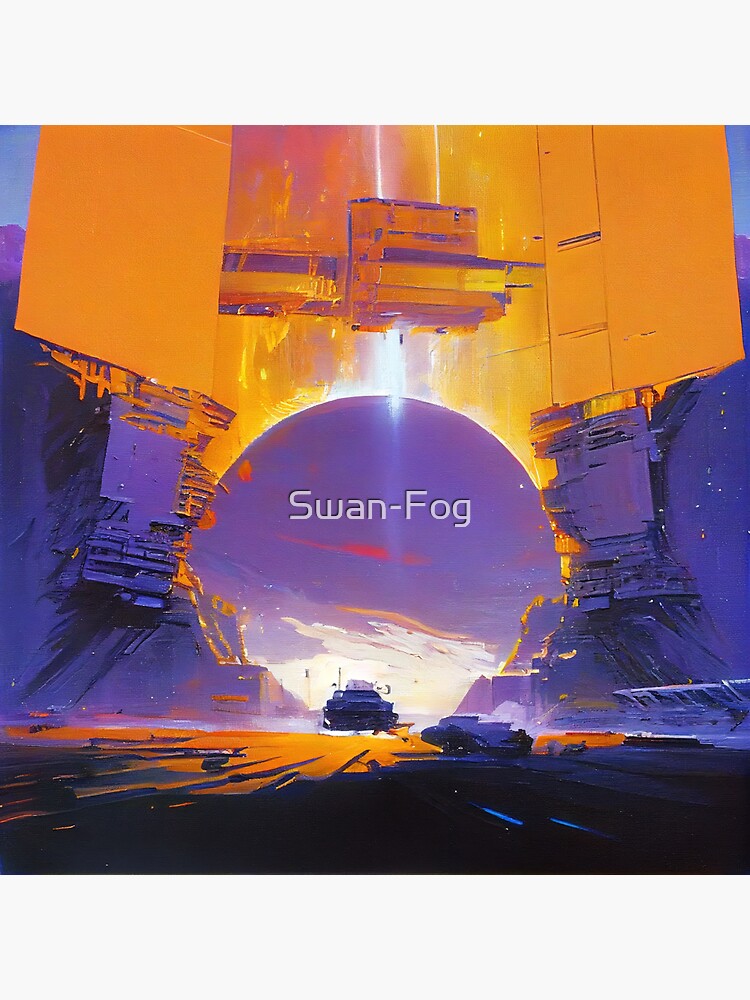 "Trans-dimensional Portal Beta" Sticker for Sale by Swan-Fog | Redbubble