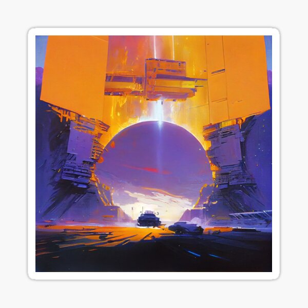 "Trans-dimensional Portal Beta" Sticker for Sale by Swan-Fog | Redbubble