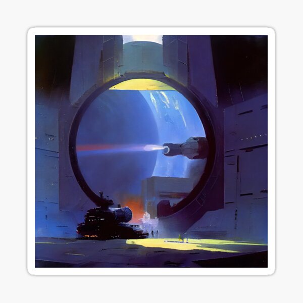 "Trans-dimensional Portal Gamma" Sticker for Sale by Swan-Fog | Redbubble