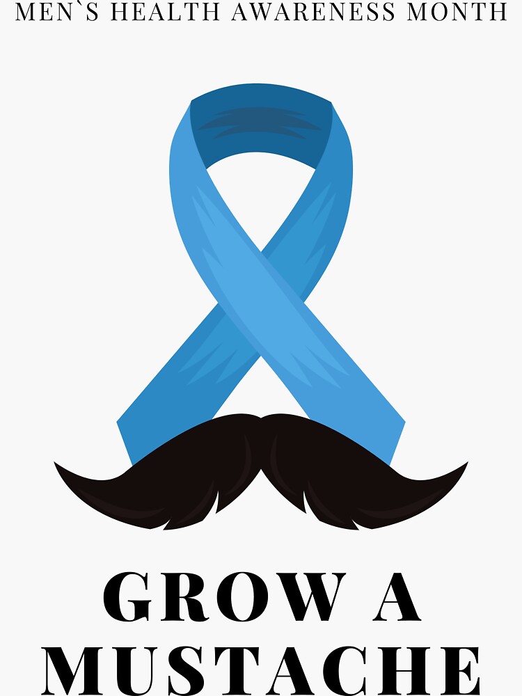 "Movember Men's Health Mustache November" Sticker for Sale by ...