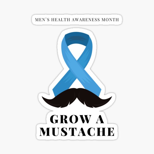 "Movember Men's Health Mustache November" Sticker for Sale by ...