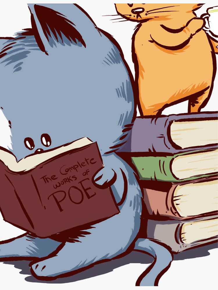 "Kittens, Cats, Tea And Books Gif" Sticker for Sale by btamoshop ...