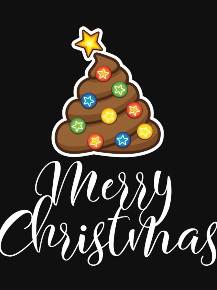 "Merry Christmas Poop Emoji Christmas Tree" T-shirt for Sale by ...