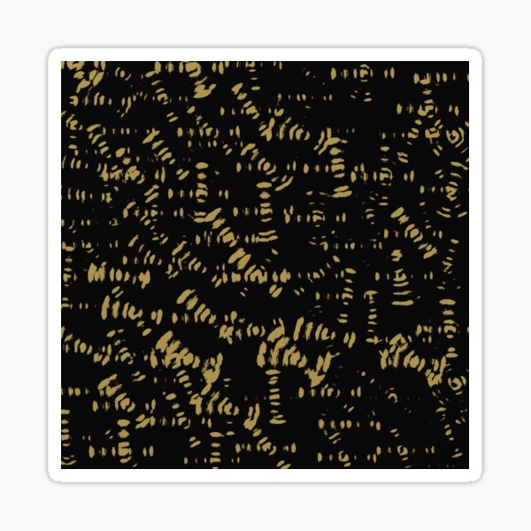 "Black and Gold Abstract Pattern" Sticker for Sale by Printpix | Redbubble