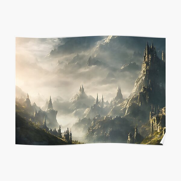 "Fantasy Land Artwork" Poster for Sale by ArtificialCraft | Redbubble