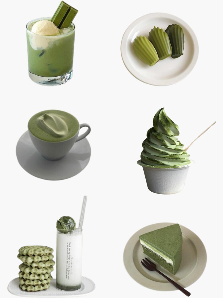 "Matcha Pack" Sticker for Sale by Kito-Kato | Redbubble