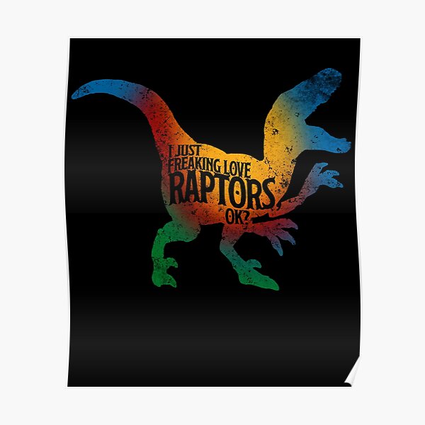 Póster «Raptor silueta» de roarr | Redbubble