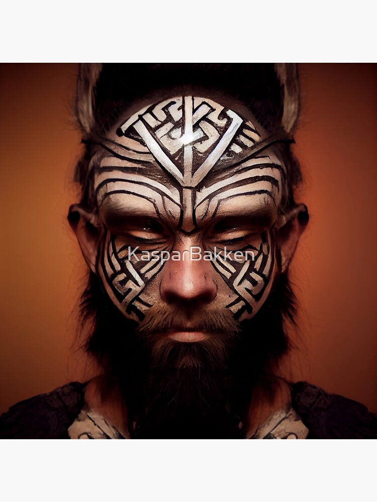 "Warrior Face" Poster for Sale by KasparBakken | Redbubble
