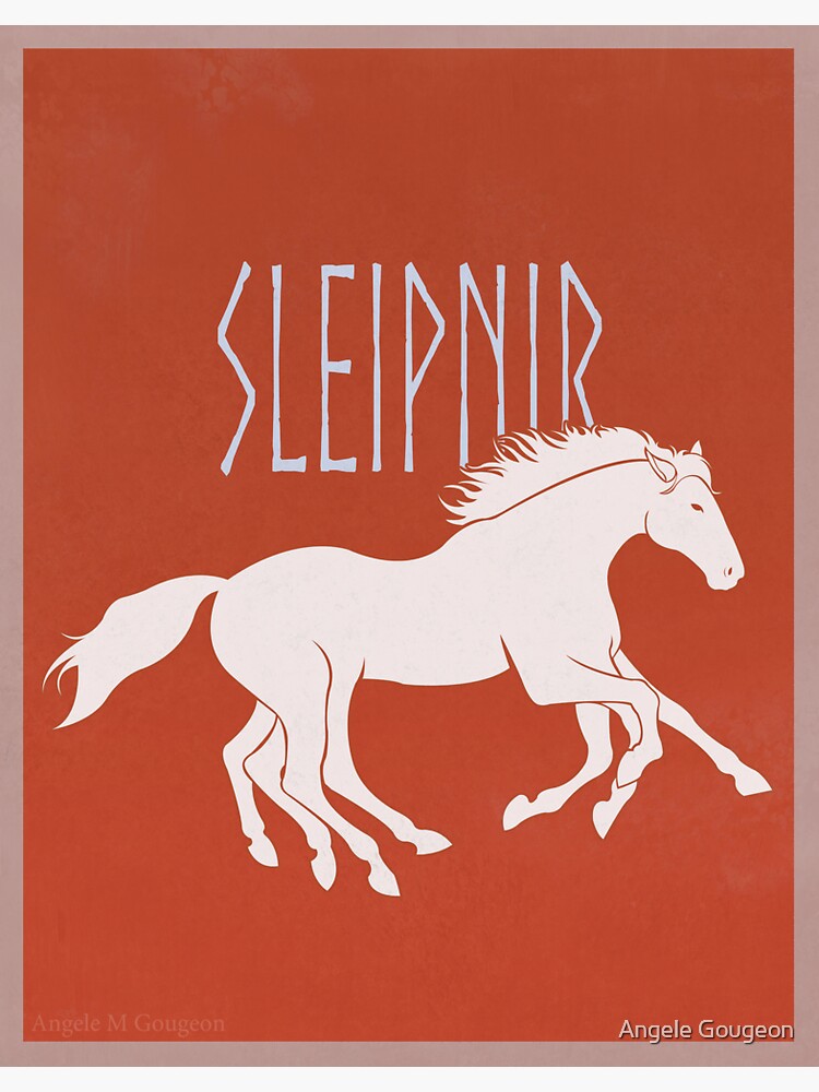 "Sleipnir" Sticker by AnMGoug | Redbubble