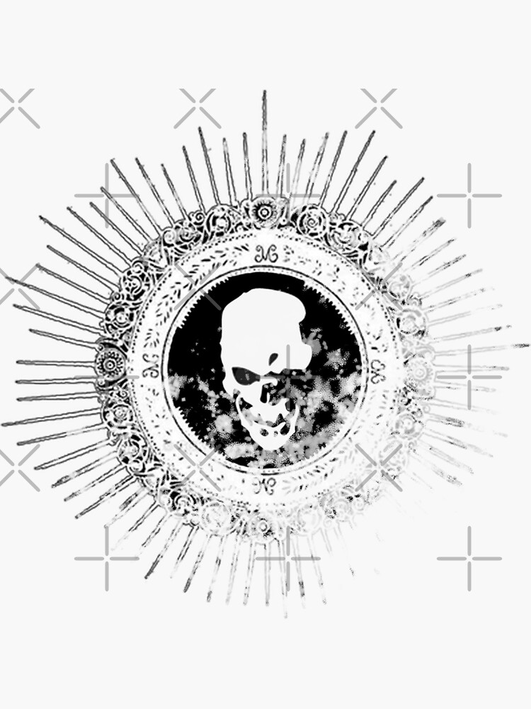 "Death Note Skull" Sticker for Sale by MutsKunArtistry | Redbubble