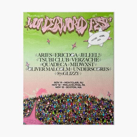 "Wunderworld 2022 fest (with artists) official merch" Art Board Print ...