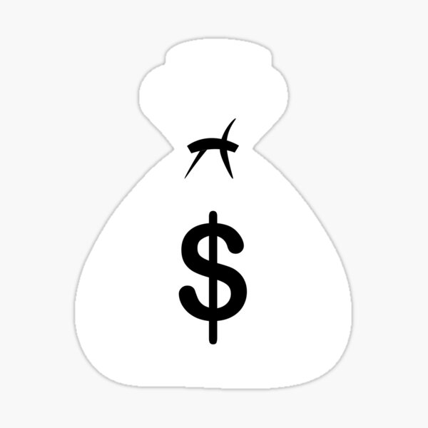 "Money Bag" Sticker for Sale by SesatyaStore | Redbubble