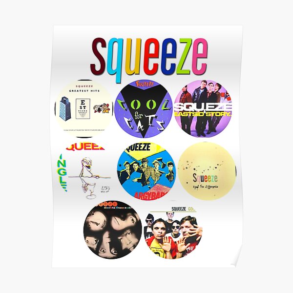 "Squeeze Band t shirt and sticker | Squeeze Band Sticker" Poster for ...