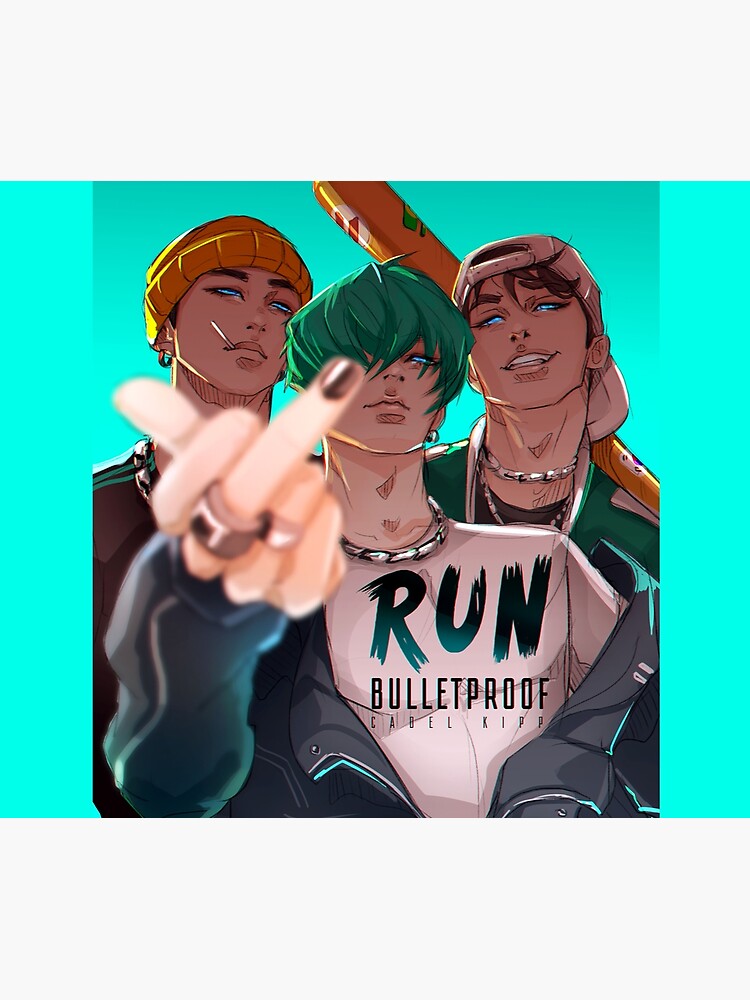 "Run Bulletproof - Rap Line" Shower Curtain for Sale by CADEL-KIPP ...