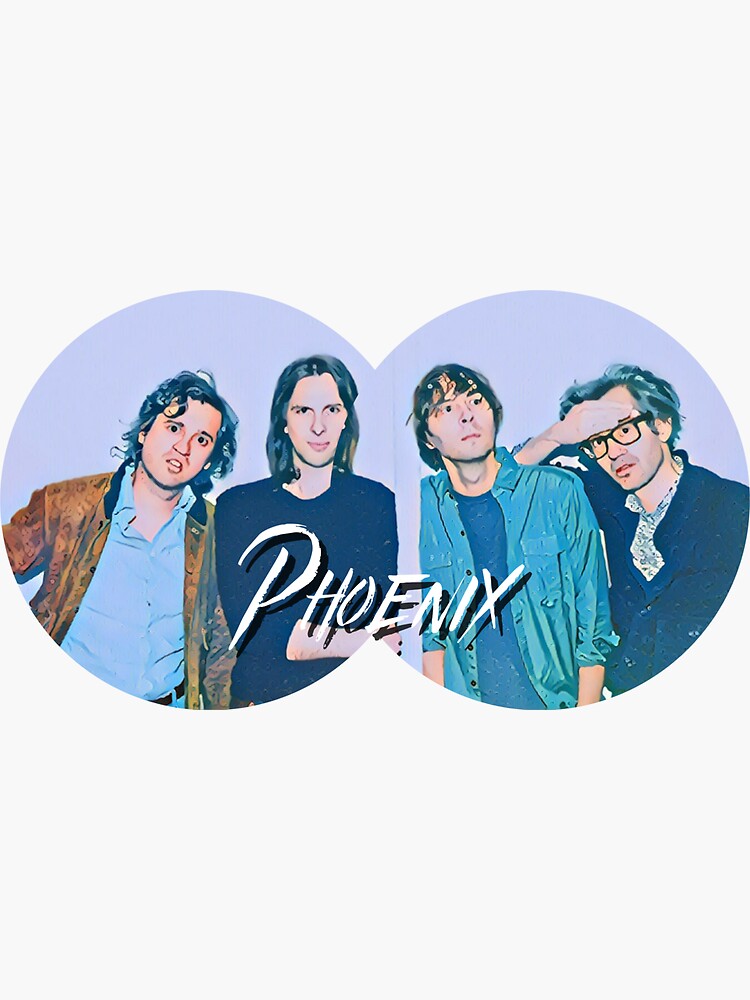 "Phoenix Band t shirt and sticker | Phoenix Band Hoodie" Sticker for ...