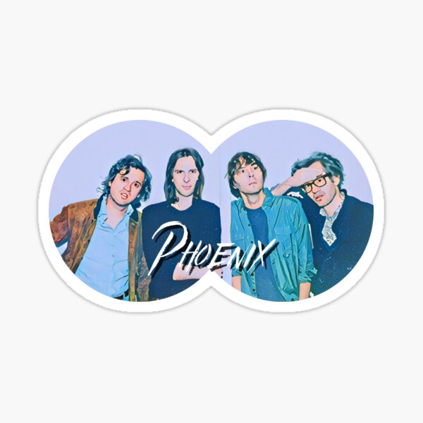 "Phoenix Band t shirt and sticker | Phoenix Band Hoodie" Sticker for ...