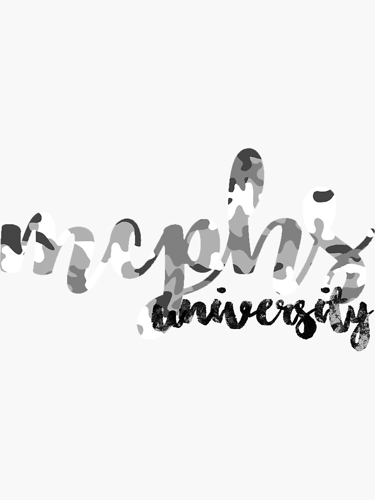 "Camo MCPHS University" Sticker for Sale by reillycarroll | Redbubble