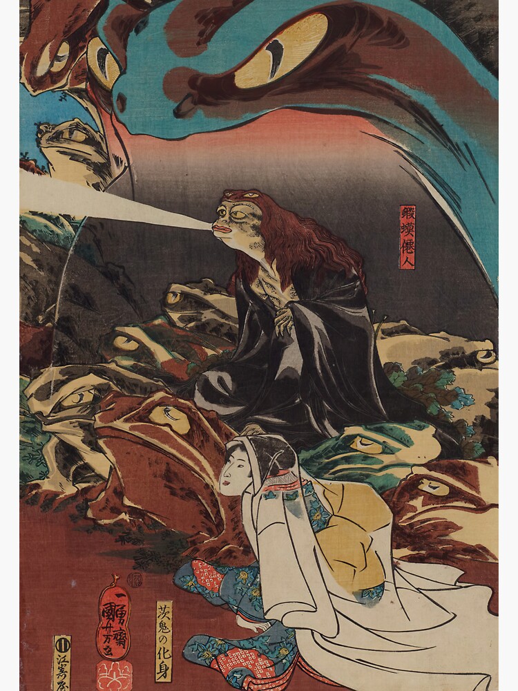 "The Toad Spirit teaching the arts of magic - Utagawa Kuniyoshi ...